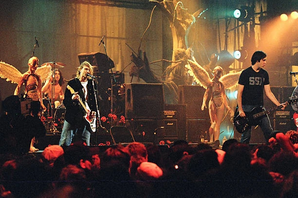 KURT COBAIN DAVE Grohl and Krist Novoselic of Nirvana 1993 Old Photo 6 ...