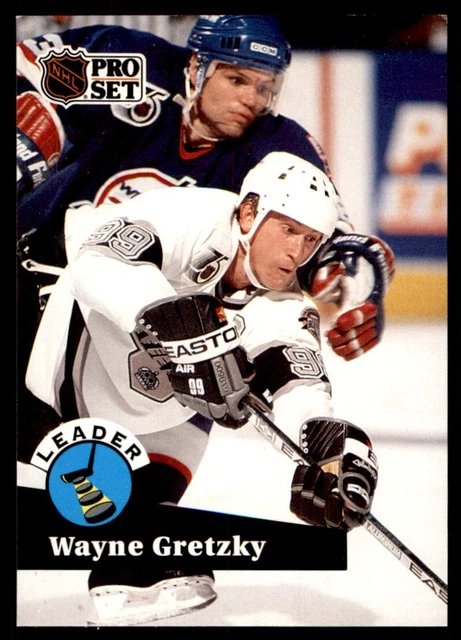 1991-92 PRO SET Leader English Version Wayne Gretzky Los Angeles Kings ...