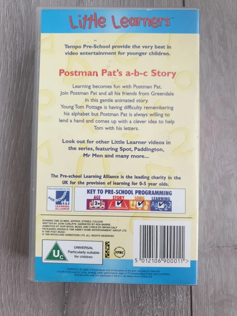 POSTMAN PAT'S ABC Story Little Learners Educational VHS Video Tape ...