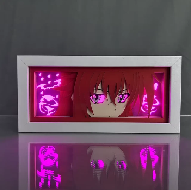 ERZA SCARLET LED Paper Light Box Fairy Tail Anime Shadow Lamp Night ...