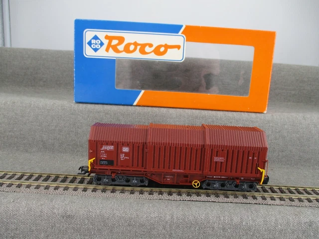 ROCO SPUR H0 46284 Güterwagen Teleskophaubenwagen der DB in OVP4 EUR 27 ...