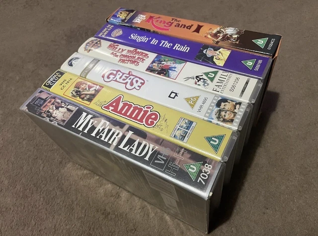 MUSICAL VHS BUNDLE - Grease, Annie, Willy Wonka And More (6 Videos) £6. ...