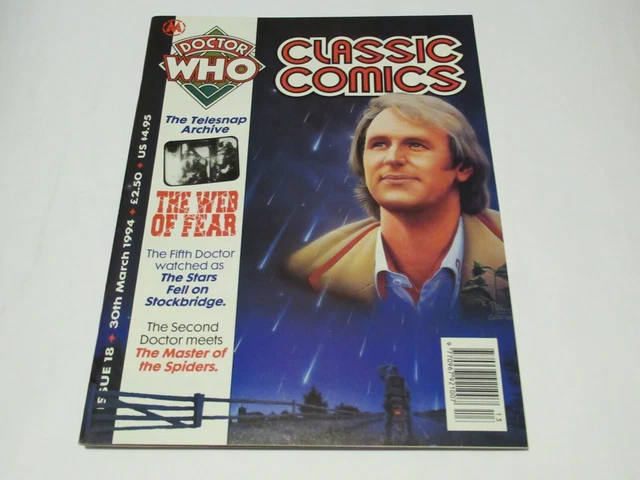 DOCTOR WHO CLASSIC Comics Magazine Issue 18/Tv Comic/Peter Davison ...