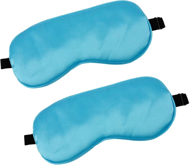 SLEEP MASK,2 PACK Elastic Strap Night Eyeshade,Travel Nap for Women Men ...