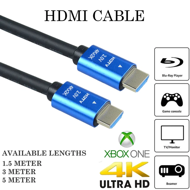 PREMIUM ULTRAHD HDMI CABLE HIGH SPEED 4K 2160p 3D LEAD 1m/2m/3m/4m/5m ...