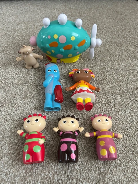 CBEEBIES IN THE Night Garden Figures + Pinky Ponk Push Along Toy Bundle ...