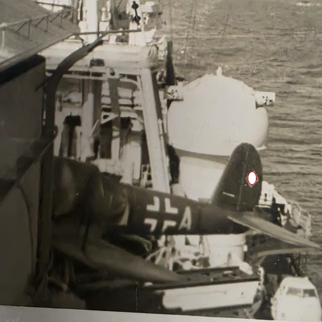 WW2 KRIEGSMARINE SCHIFF Foto Arado Bordflugzeug Deck Warship Aircraft ...