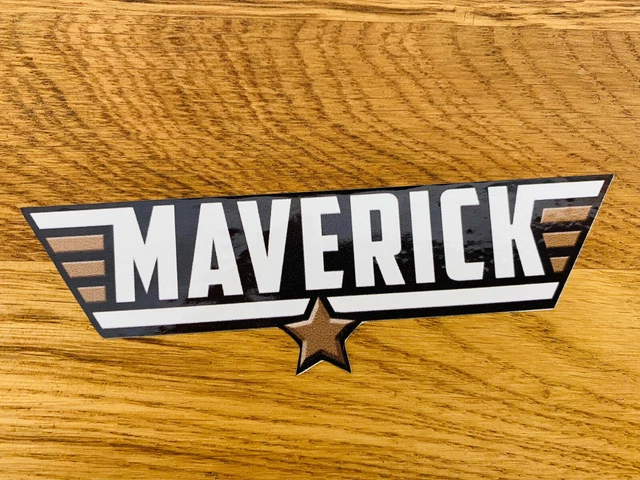 MAVERICK AUFKLEBER STICKER Top Movie Fun Spaß Oldschool Gun Jet US Navy ...