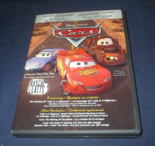 DISNEY PIXAR CARS Geared-Up BONUS DVD Disc WalMart Exclusive Rascal ...