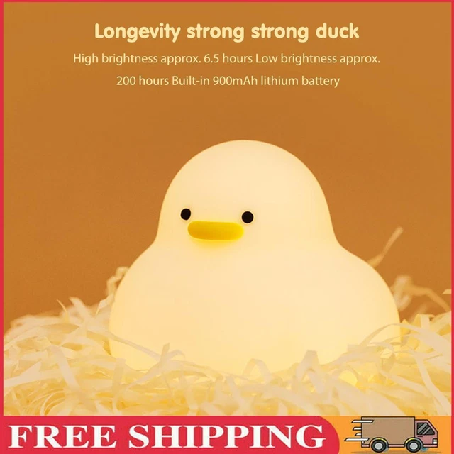 USB DUCK NIGHT Lamps Desktop Ornament Cute Ducks Lights Silicone for ...