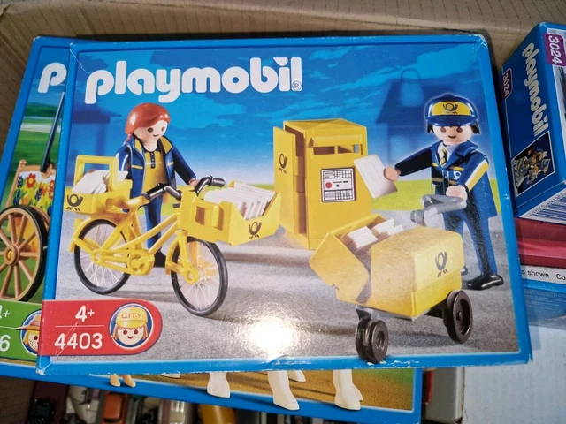 PLAYMOBIL 4403 : Postier facteur vélo courrier (City Action) NEUF NEW ...