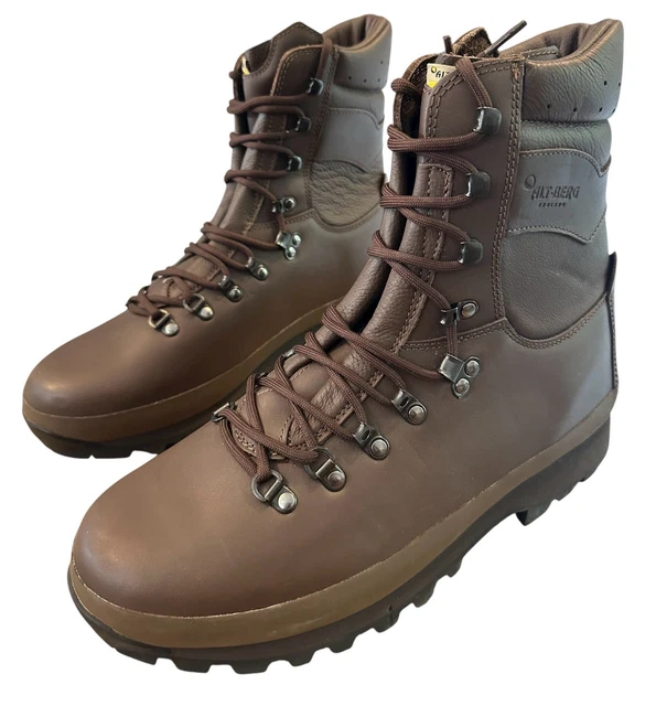 ALT-BERG DEFENDER BRITISH Army Issue Combat Leather Walking Boots Size ...