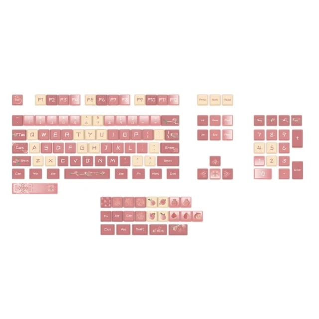 127 KEYS KEYCAPS XDA Profile PBT Keyboard Keycap Full Set Dye ...