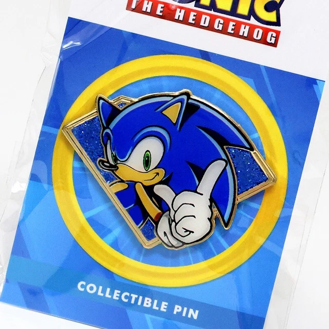SONIC THE HEDGEHOG Golden Series Enamel Pin Figure Collectible Full ...