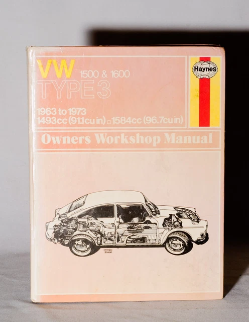 VW 1500/1600 TYPE 3 1963-73 Notchback Fastback Squareback Owners ...