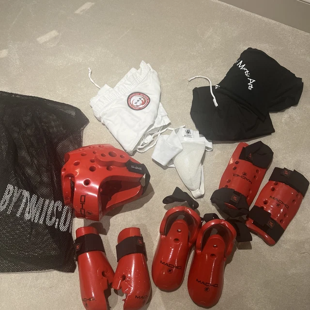 MACHO MARTIAL ARTS/ Kickboxing Complete Sparring Kit Medium Kids £40.00 ...