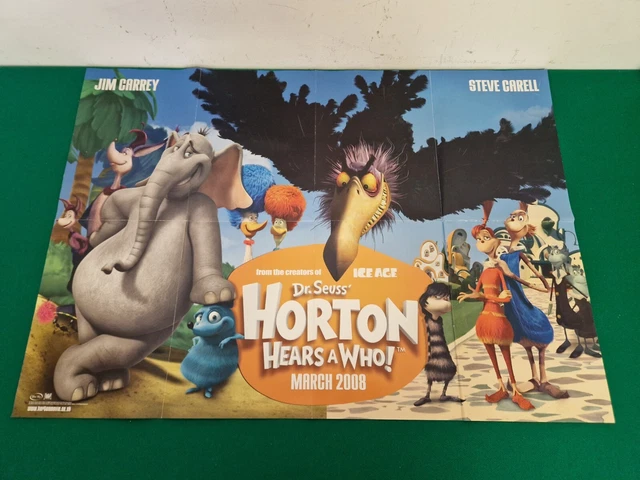 2008 DR SEUSS Horton Hears a Who! Movie Film Poster Jim Carrey Steve ...