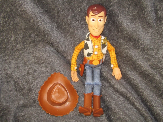 DISNEY PIXAR TOY Story Talking Pullstring Cowboy Woody Figure With Hat ...