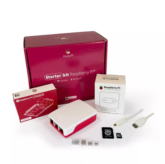 STARTER KIT RASPBERRY Pi 4 Model B - 2GB EUR 65,00 - PicClick IT