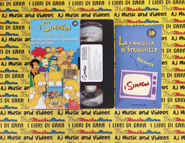 VHS CARTONATA I SIMPSON 10 SECONDA STAGIONE 2001 FOX BONGO + LIBRETTO ...