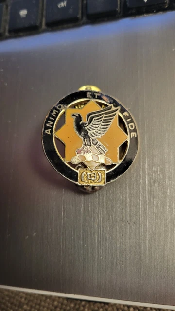 PINS INSIGNE BADGE 1er regiment de cavalerie animo et fide us army 1939 ...