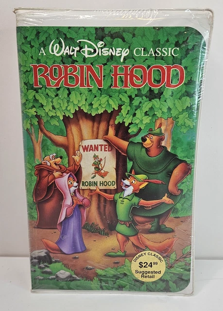 ROBIN HOOD VHS (Walt Disney, 1991) Black Diamond The Classics Version ...