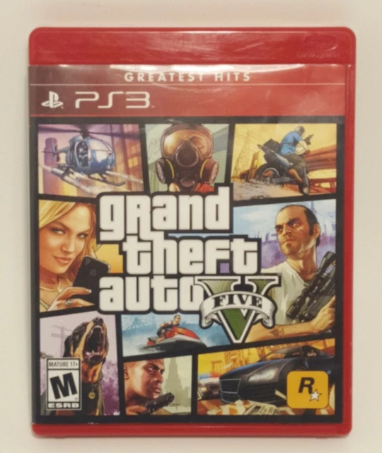 GRAND THEFT AUTO V(Sony PlayStation 3 2013)GTA 5 PS3 Greatest Hits W ...