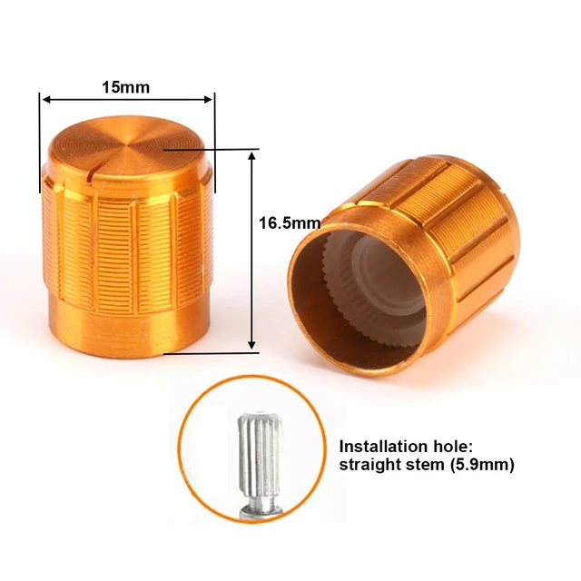 POTENTIOMETER KNOBS FOR 6mm Shaft Switches Encoders Amplifier Knob ...