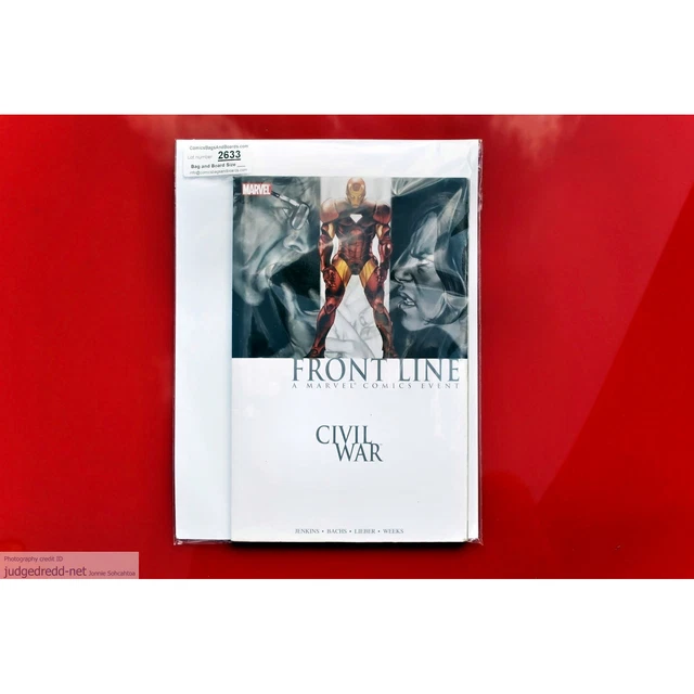 MARVEL FRONT LINE Civil War Graphic Novel Marvel Comic Book Iron Man ...