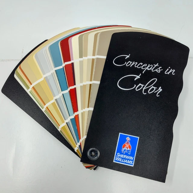 SHERWIN WILLIAMS CONCEPTS in Color Paint Swatch Fan Deck 2007 CS 1/07 ...