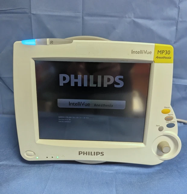 PHILIPS INTELLIVUE MP30 Anesthesia Patient Monitor w/Recorder (SWRev H ...
