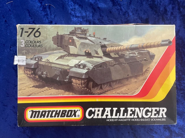 MATCHBOX CHALLENGER BRITISH Main Battle Tank Plastic Model Kit PK-178 ...