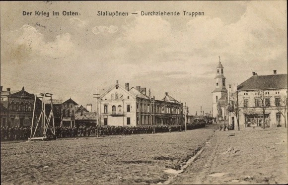 AK NESTEROW STALLUPÖNEN Ostpreußen, Durchziehende deutsche... - 10457547 EUR 15,00 - PicClick DE