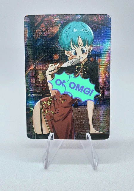 BULMA DRAGON BALL Z Dbz Carte Girl Waifu Sexy Prism Foil Flash Holo ...