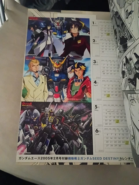 GUNDAM ACE MAGAZINE, February 2005 No.030 With Calendar And Gundam Seed ...