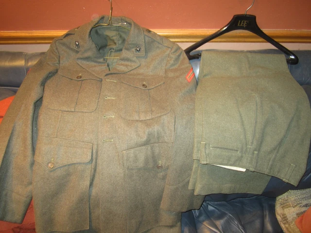 VINTAGE WW2 MARINE Corps Wool Uniform JACKET AND PANTS SEPT 8 1944 USMC ...