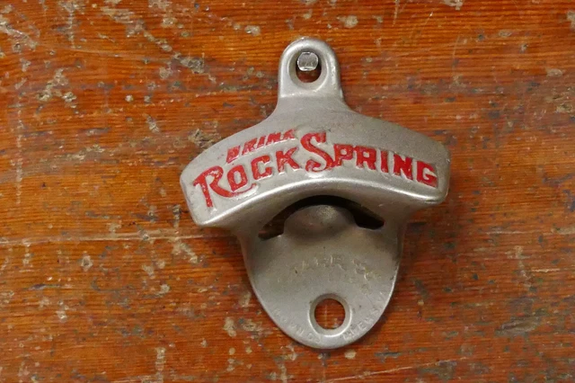 VINTAGE STARR X Drink Rock Spring Wall Mount Soda Machine Bottle Opener ...