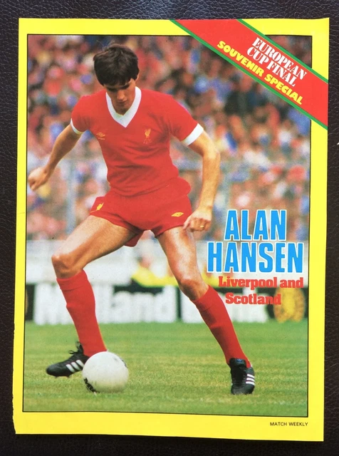 ALAN HANSEN POSTER - A4 size - from Match magazine 1980's - Liverpool ...