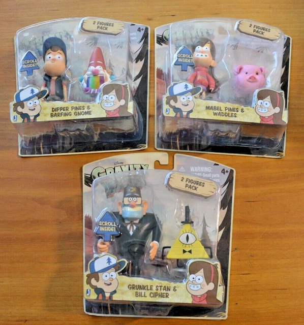 RARE SET OF 3 Disney Gravity Falls 2 Figures Packs Factory Sealed On ...