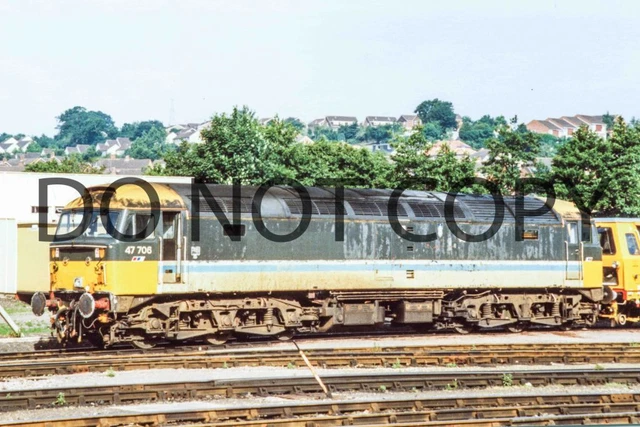 UK DIESEL TRAIN Railway Photograph Of Class 47 47706 Loco. Rm47-1984 £1 ...