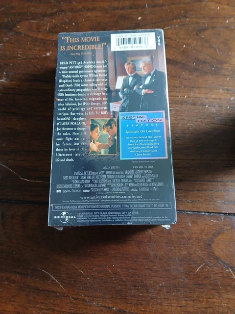 MEET JOE BLACK (VHS, 1999, Special Edition) 2-VHS Set - New & Sealed £4 ...