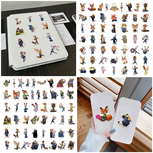 ZOOTOPIA STICKERS BIG Collection Judy Hopps Nick Wilde Finnick Flash Mr ...