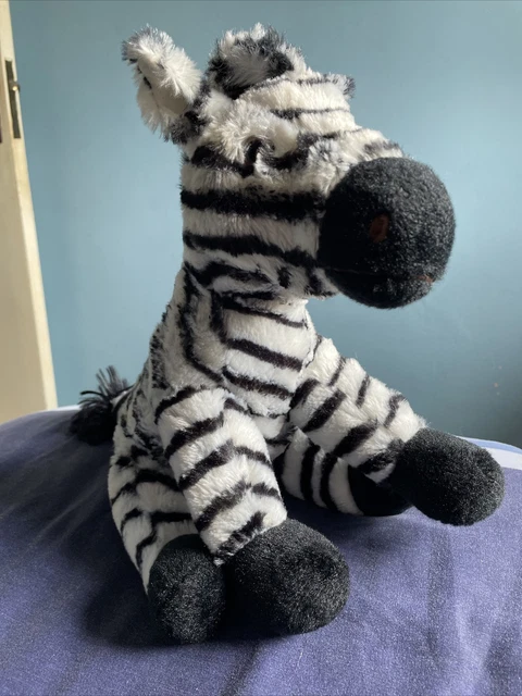 RAVENSDEN ZEBRA SEATED Plush Soft Toy Teddy Zoo Wild Safari Animal £9. ...