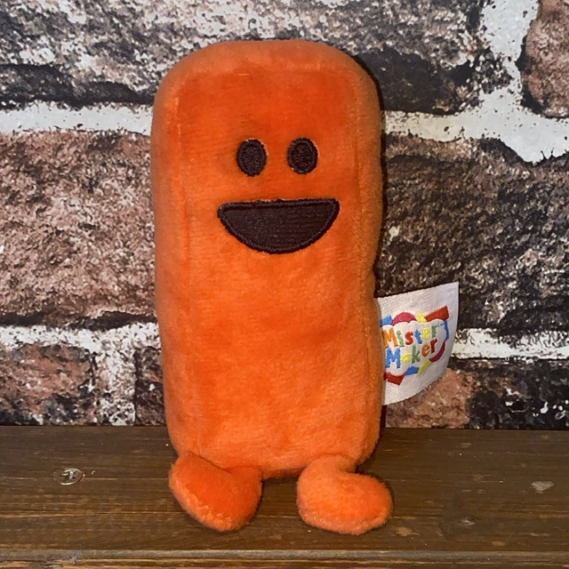 CBEEBIES MR MISTER Maker I Am A Rectangle Red Shape Rare Soft Plush Toy ...