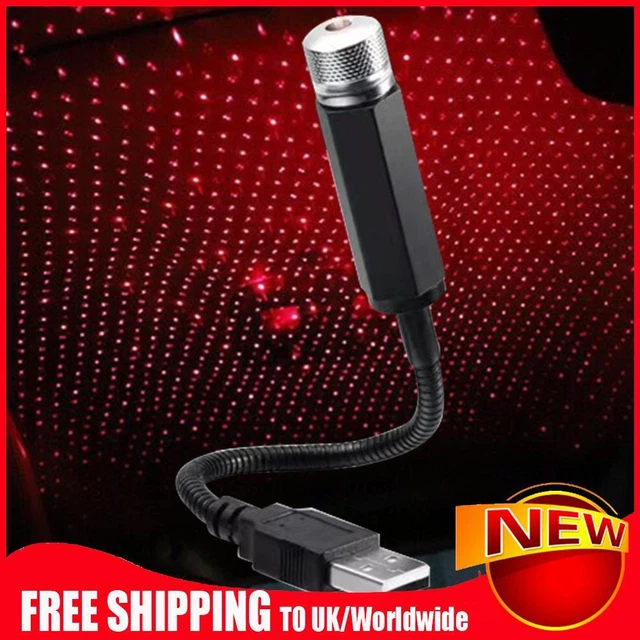 MINI STAR PROJECTOR Night Light Atmosphere Props USB Powered for Car ...