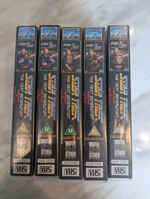 STAR TREK THE Next Generation VHS Bundle 78,80,82,83,84 £6.99 - PicClick UK