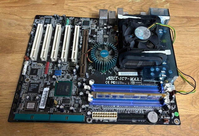 ABIT IC7-MAX3 SOCKET 478 Motherboard +CPU+RAM+I/O Shield £250.00 ...
