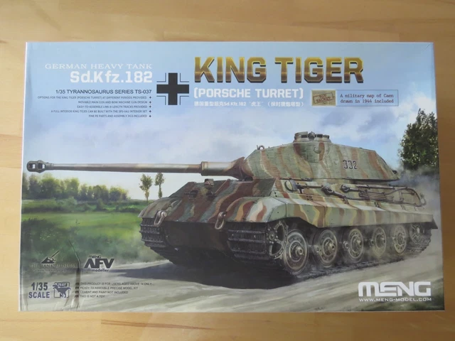 MENG TS 037, Sd.Kfz.182 King Tiger ( Porsche Turret ) & Atak Zimmerit ...