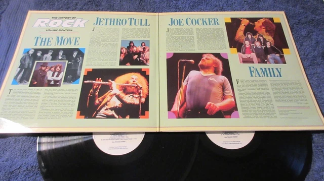 HISTORY OF ROCK Vol.18 2xLP *EX/MINT x2* Move/Jethro Tull/Joe Cocker ...