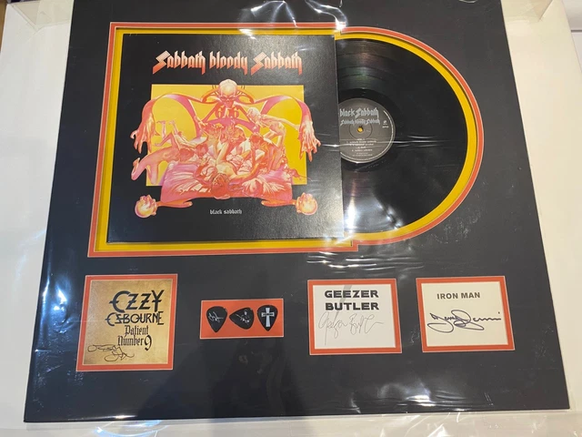 BLACK SABBATH OZZY Osbourne Signed Display Lp Paranoid Geezer Tony Iommi LOOK £529.95 - PicClick UK